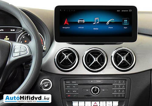 MERCEDES B-Class W246 AUTÓHIFI Márkaspecifikus Multimédia WAZE