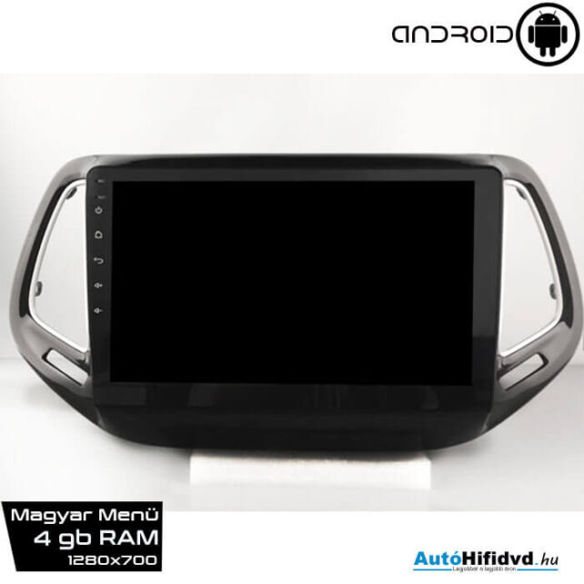 új, JEEP COMPASS 2017- AUTÓHIFI Márkaspec Magyar Navigáció +iGO