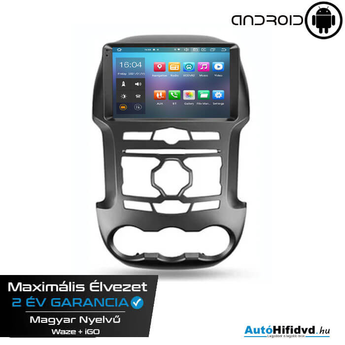 Új, FORD RANGER AUTÓHIFI Márkaspec Multimédia Navigáció